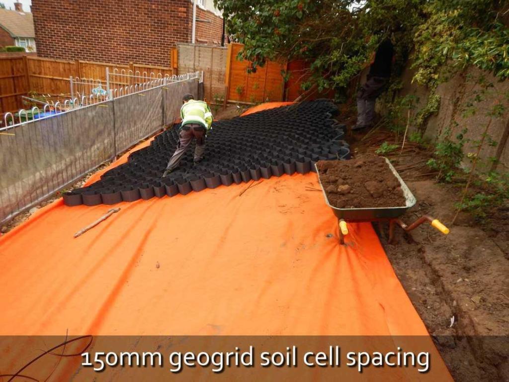 Geogrid Soil Spacing Cells - Landscape gardening and maintenance ...
